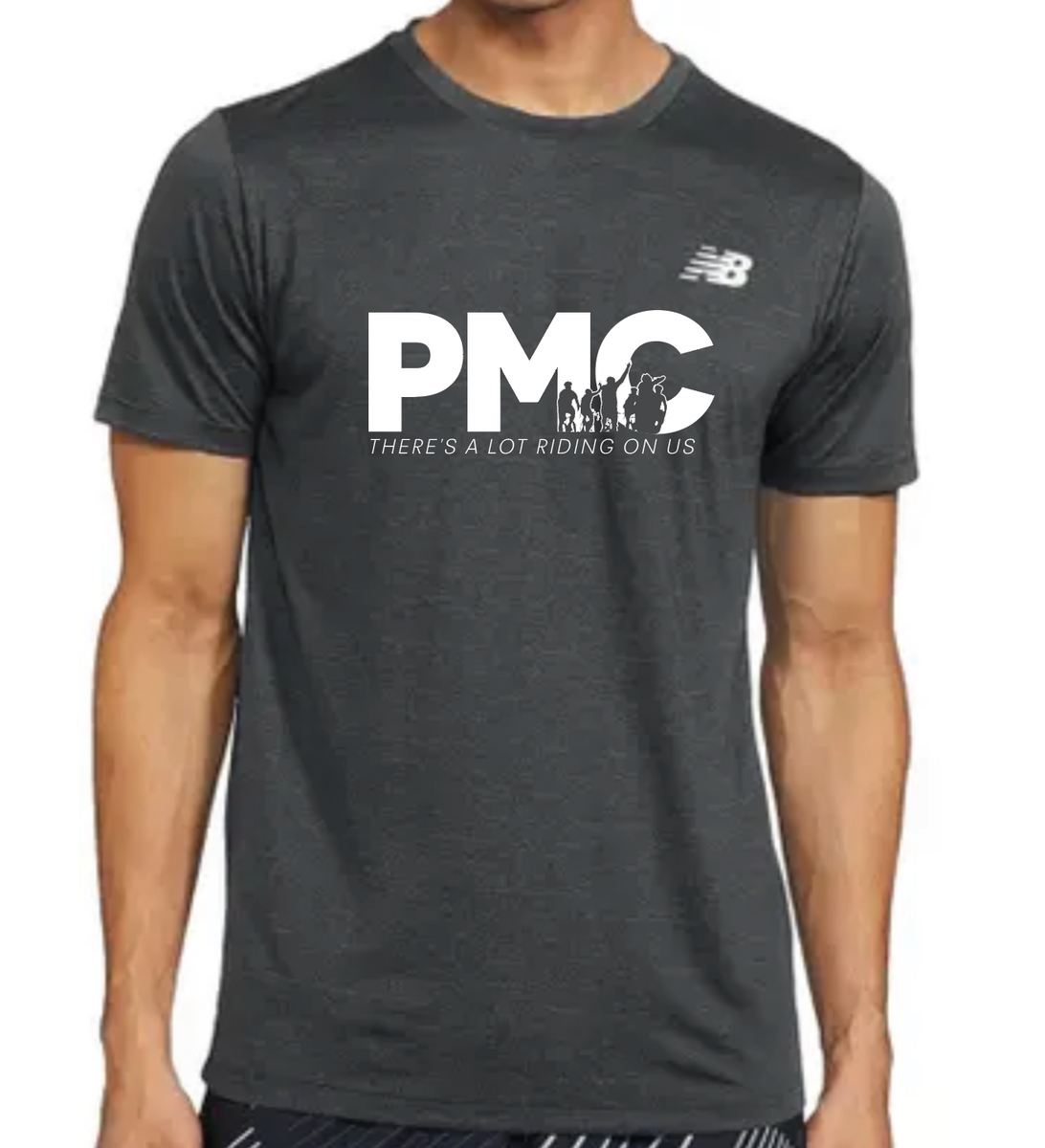 New Balance PMC Short Sleeve Tech Tee - Dark Grey – Pan-Mass Challenge