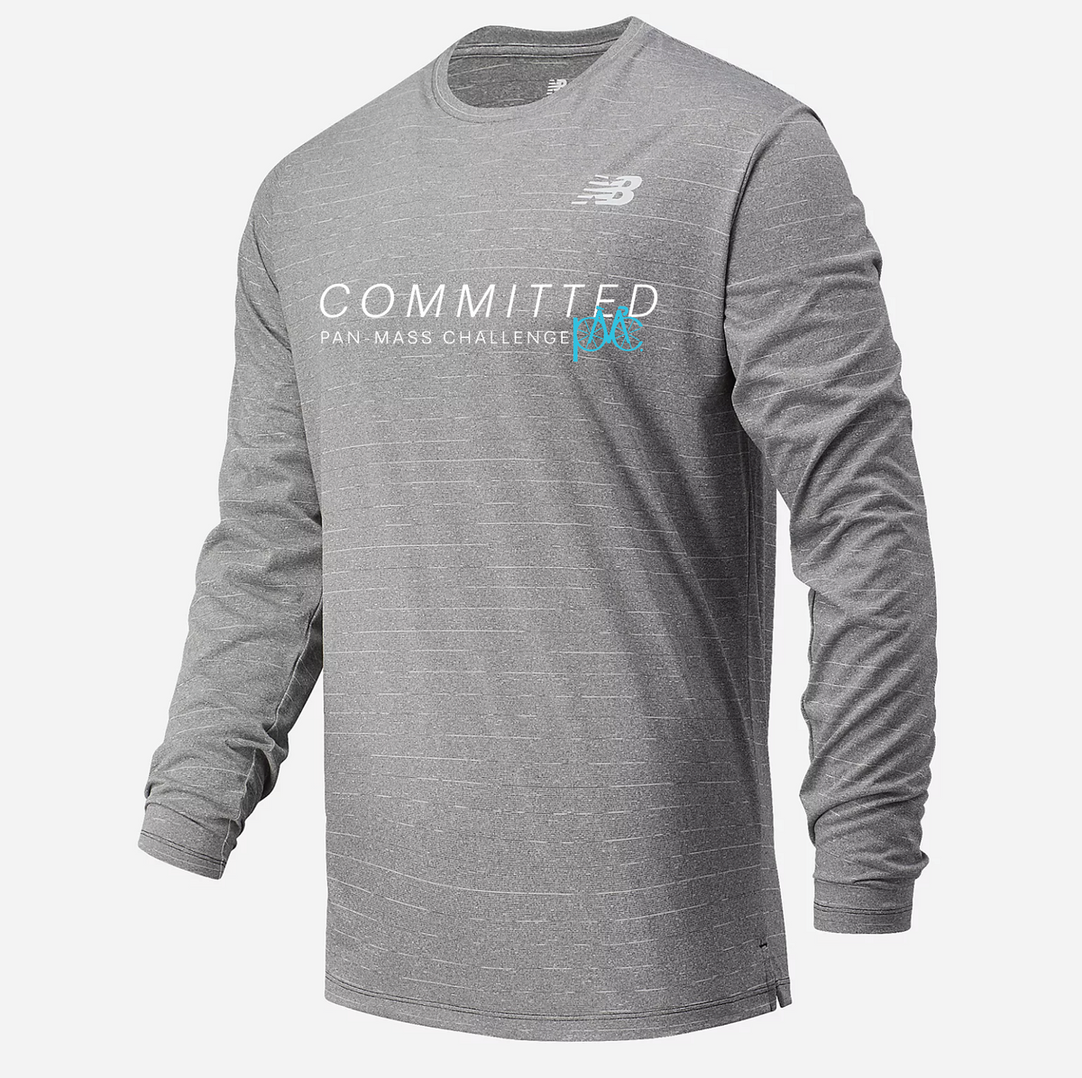 New Balance "Committed" Long Sleeve Tech Tee - Athletic Grey – Pan-Mass ...